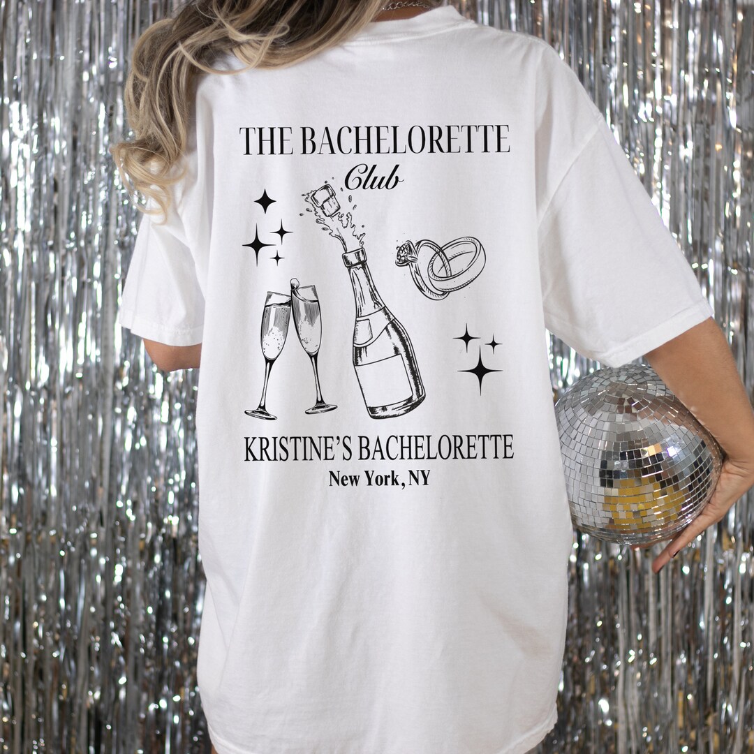 Glamorous Bachelorette Social Club Shirts / Retro Last Disco Party ...