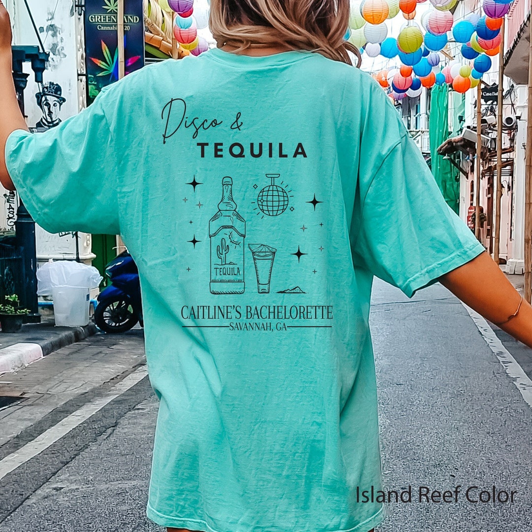 Disco & Tequila Bachelorette Shirts / Last Disco Bridal Party Comfort ...