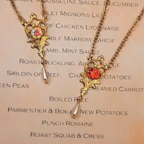 TITANIC Rose Inspired Deck Dress Necklace Pendant - Etsy