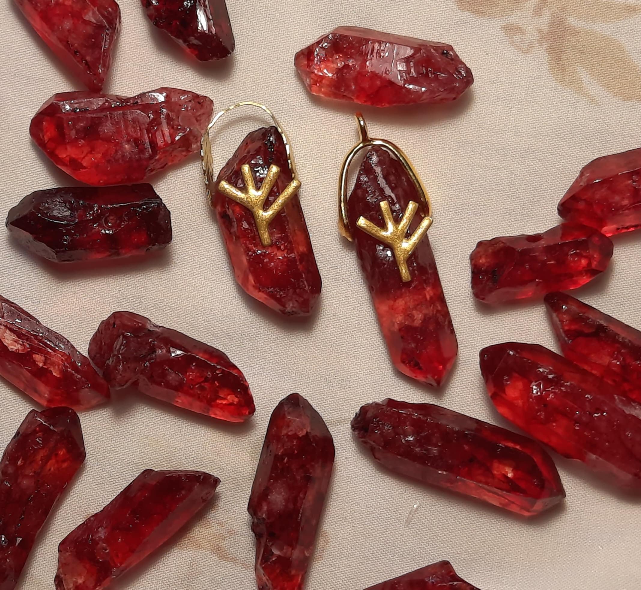 Scarlet Witch Inspired Protection Runes Raw Quartz Crystal - Etsy UK