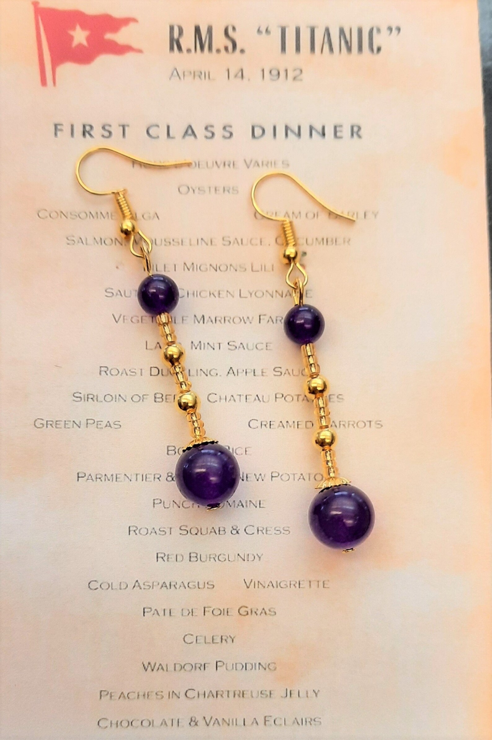 TITANIC Rose Inspired Deck Dress Necklace Pendant - Etsy