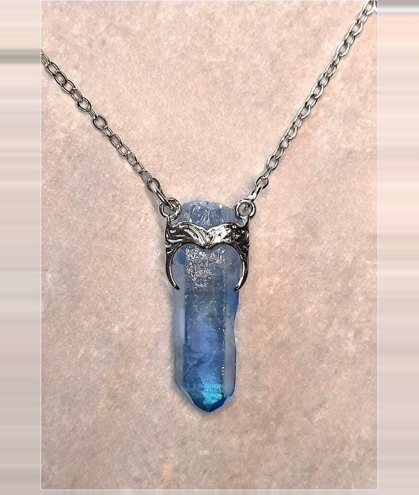 Wiccan Billy Maximoff Inspired Quartz Crystal Pendant Necklace - Etsy