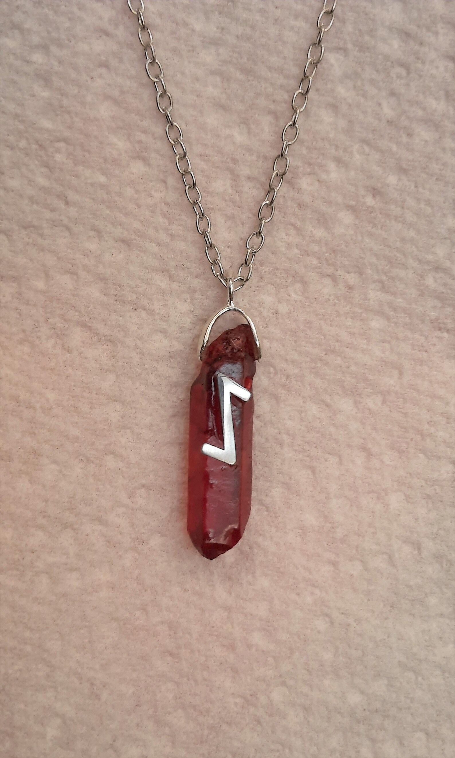 Scarlet Witch Inspired Protection Runes Raw Quartz Crystal - Etsy