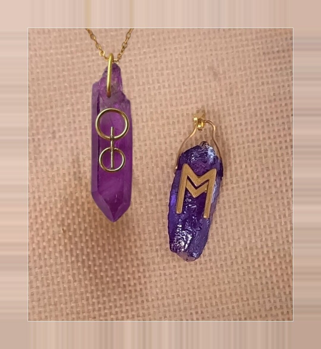 Scarlet Witch Agatha Harkness Inspired Protection Runes Quartz Crystal ...