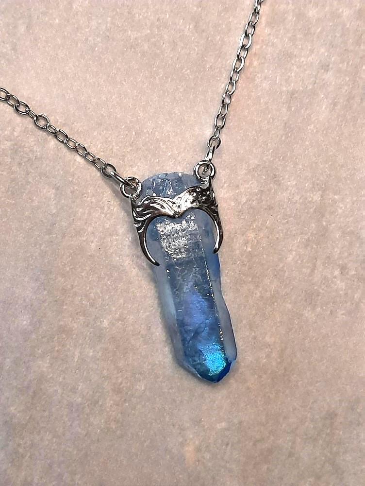 Wiccan Billy Maximoff Inspired Quartz Crystal Pendant Necklace - Etsy