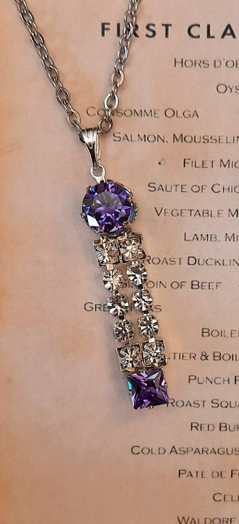 TITANIC Rose Inspired Flying Dress Necklace Pendant - Etsy