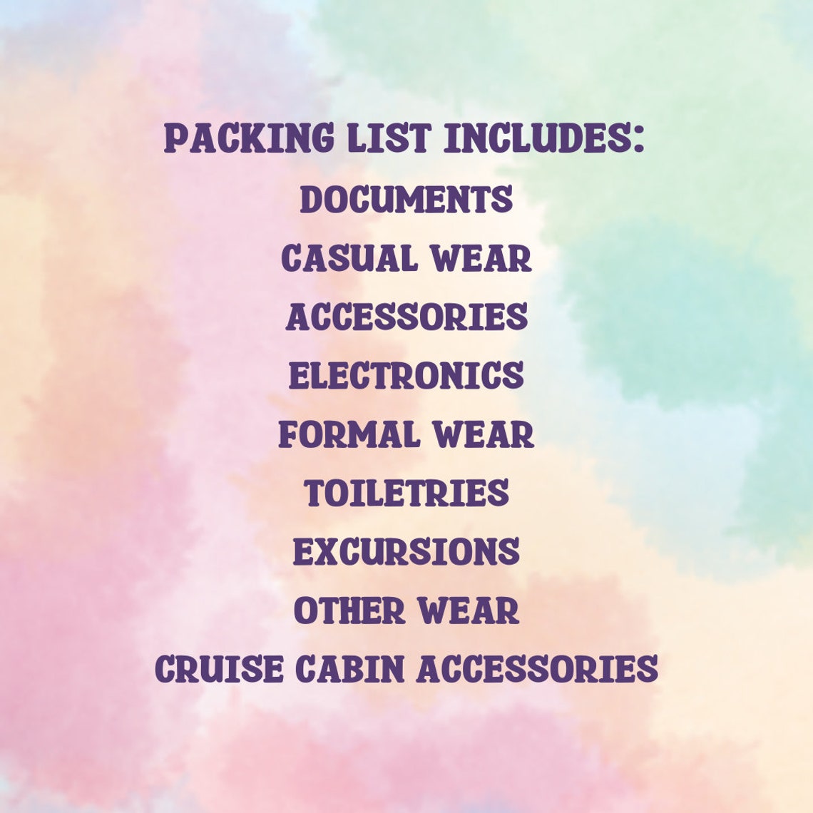 Caribbean Cruise Trip Packing Checklist | Vacation Packing List ...