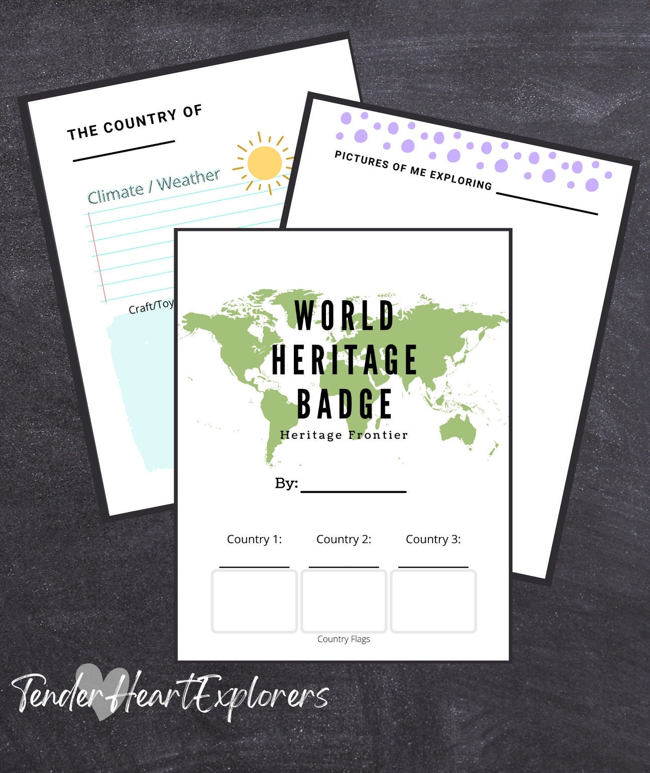 American Heritage Girls, AHG, World Heritage Badge DIGITAL DOWNLOAD - Etsy