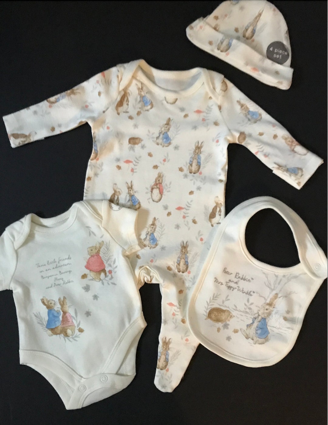 Peter Rabbit Sleepsuit Boys Girls 4 Piece Starter Set Beatrix - Etsy