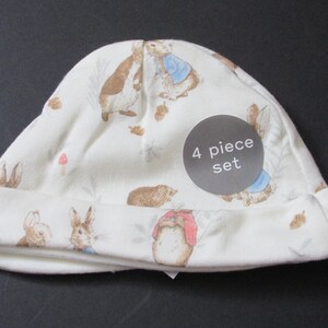 Peter Rabbit Sleepsuit Boys Girls 4 Piece Starter Set Beatrix Potter ...