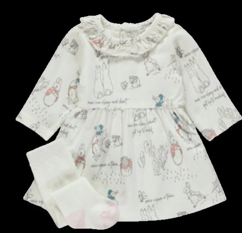 Baby Girls Peter Rabbit Dress and Tights 6-9 Months - Etsy