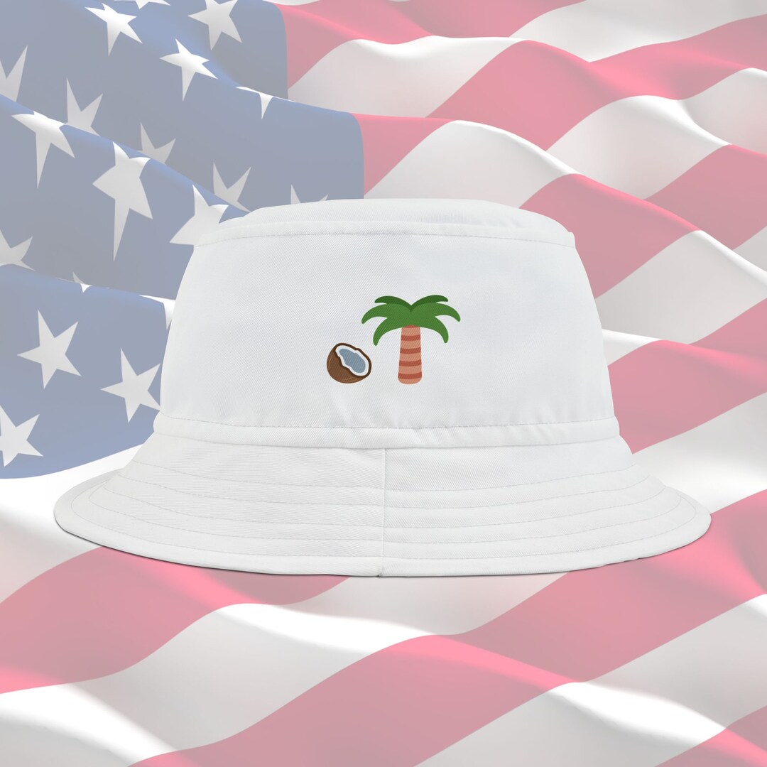 Coconut Tree Bucket Hat, Madam President Kamala Harris Hat, Coconut ...