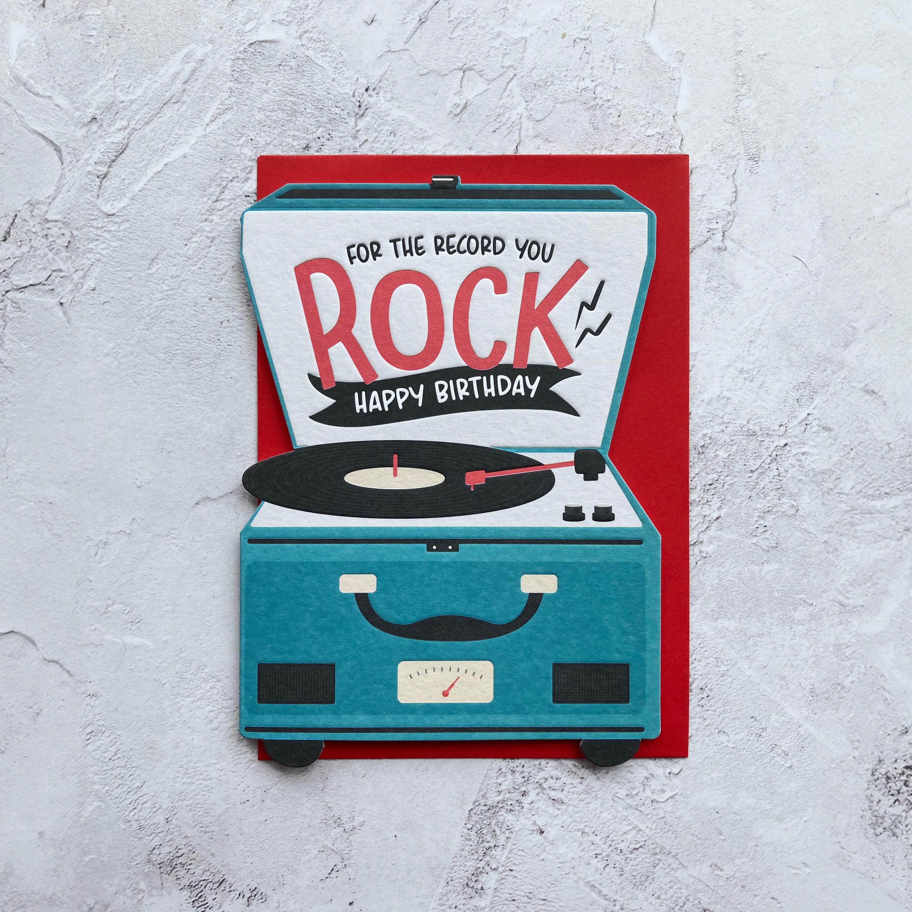 Happy Birthday Vinyl Record Player Card (dad, Husband, Wife, Friend ...
