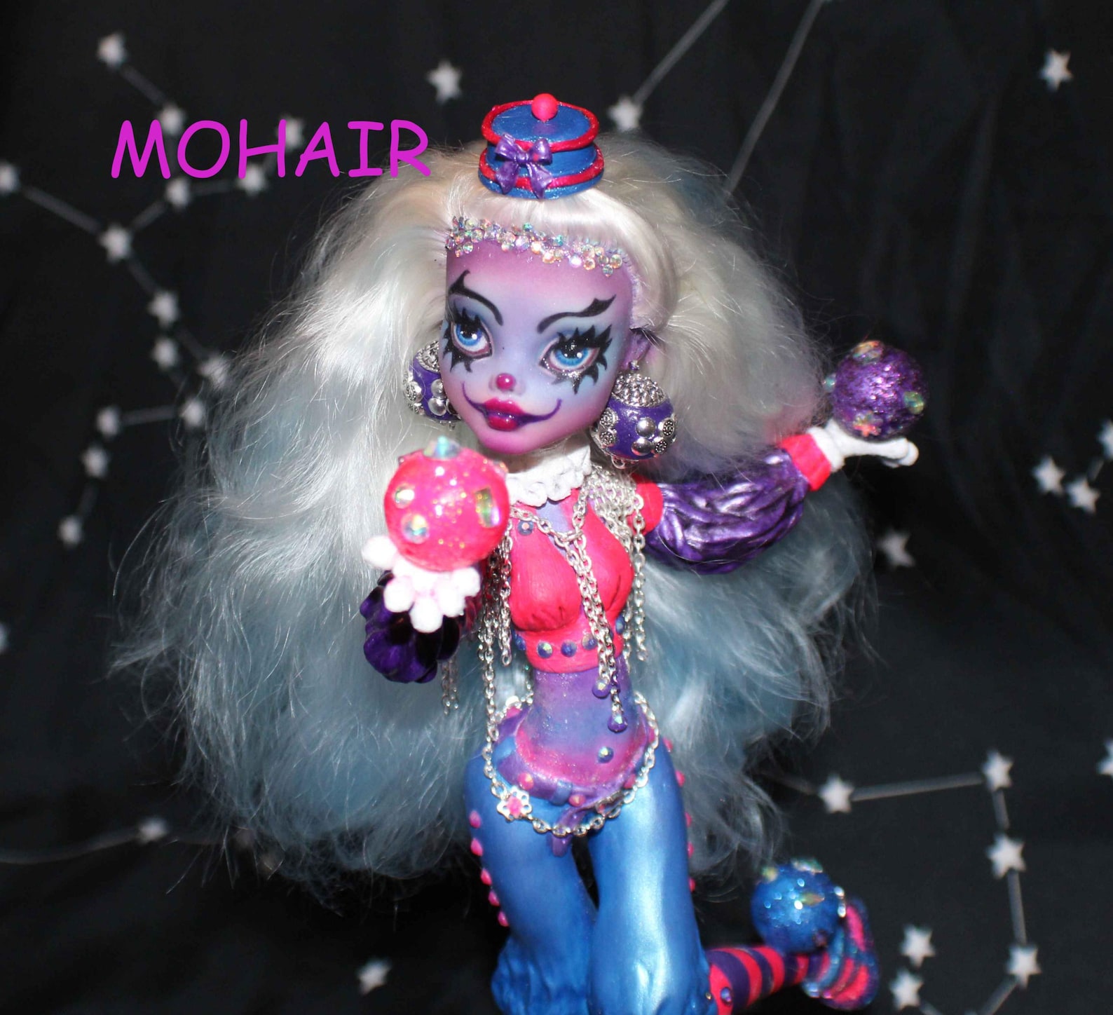Juggles the Clown - Figurine, Doll Repaint - Etsy