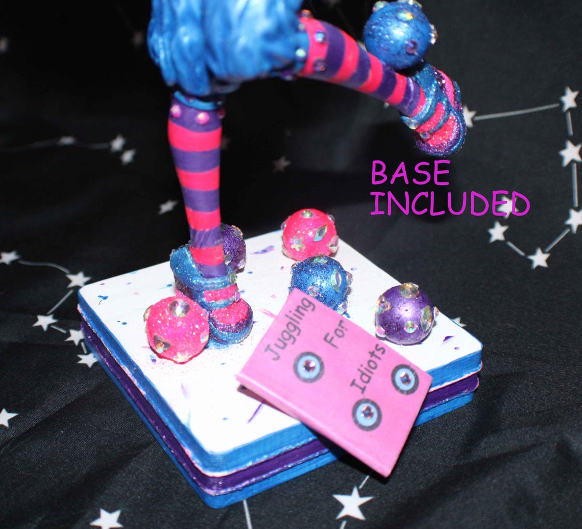 Juggles the Clown - Figurine, Doll Repaint - Etsy