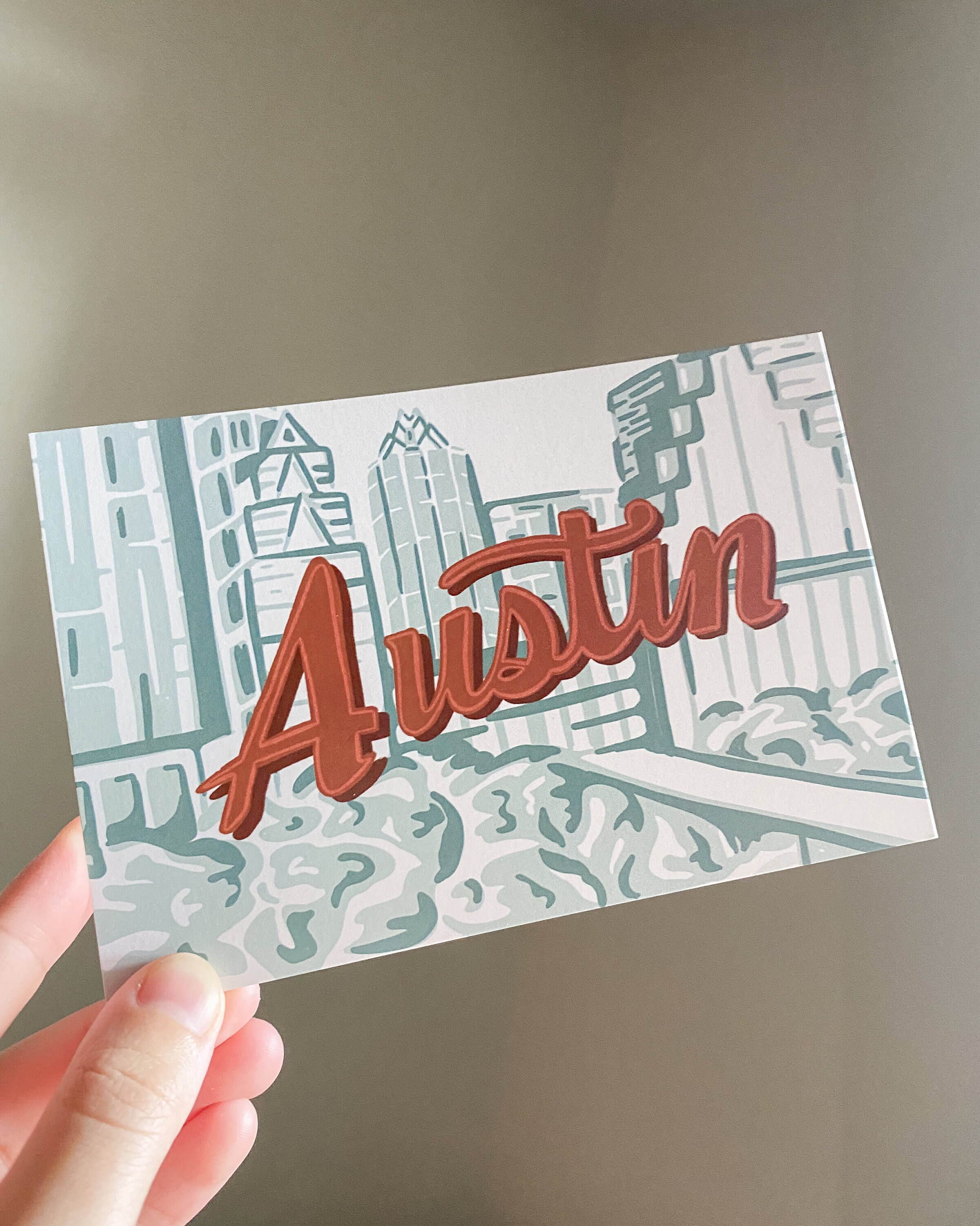 Austin Skyline Postcard - Etsy