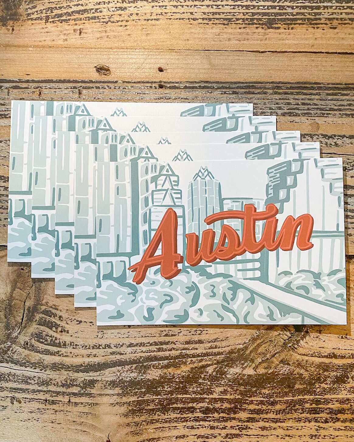Austin Skyline Postcard - Etsy