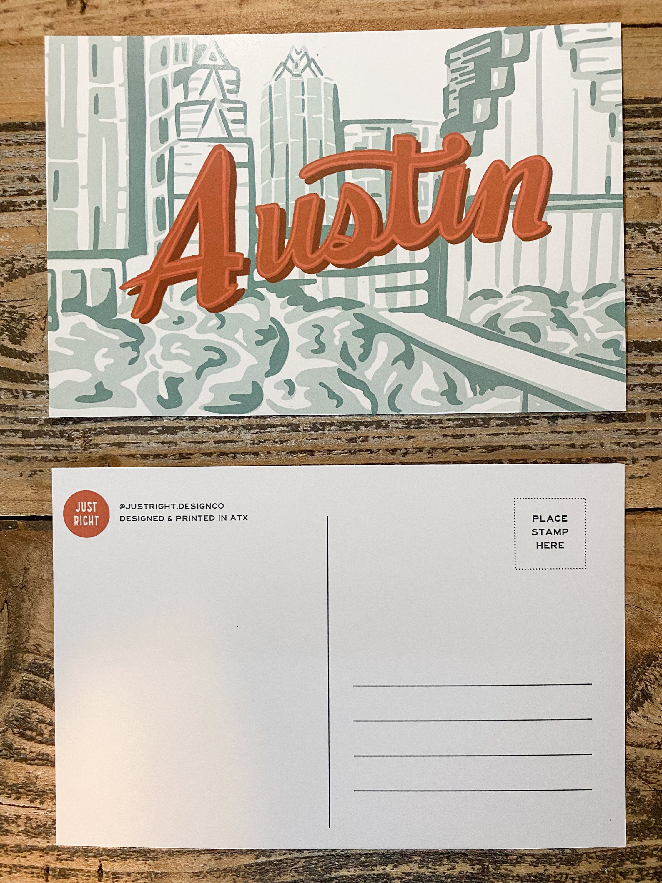 Austin Skyline Postcard - Etsy