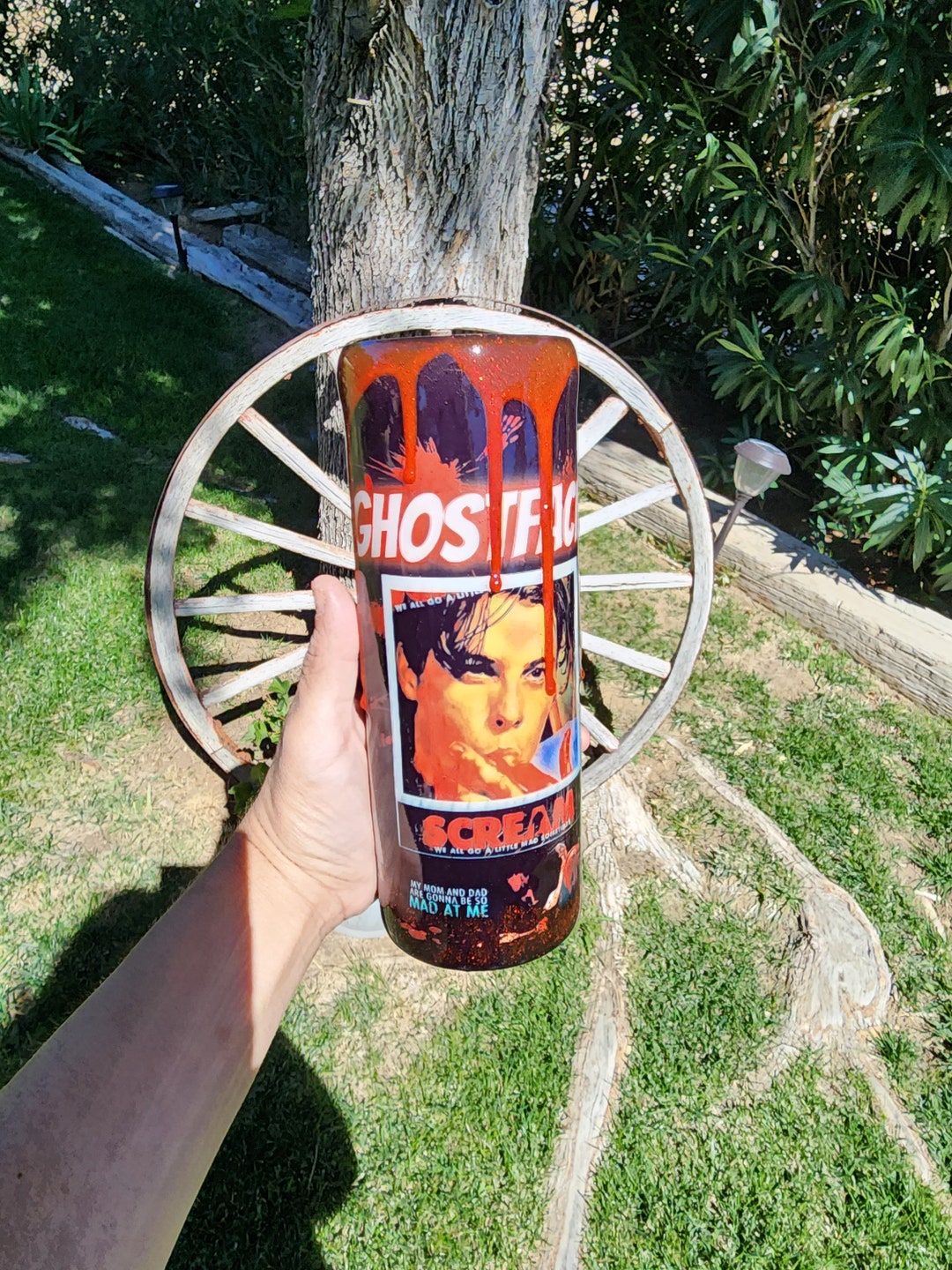 Ghostface 20 Oz Tumbler With Epoxy Blood Drip - Etsy