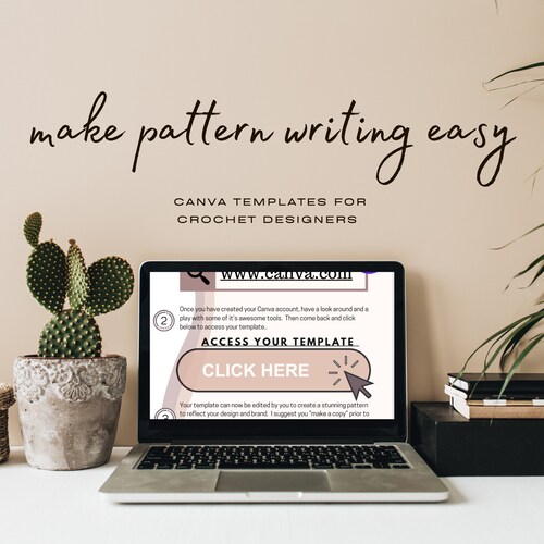 Knit / Crochet Pattern Template for Canva - Etsy