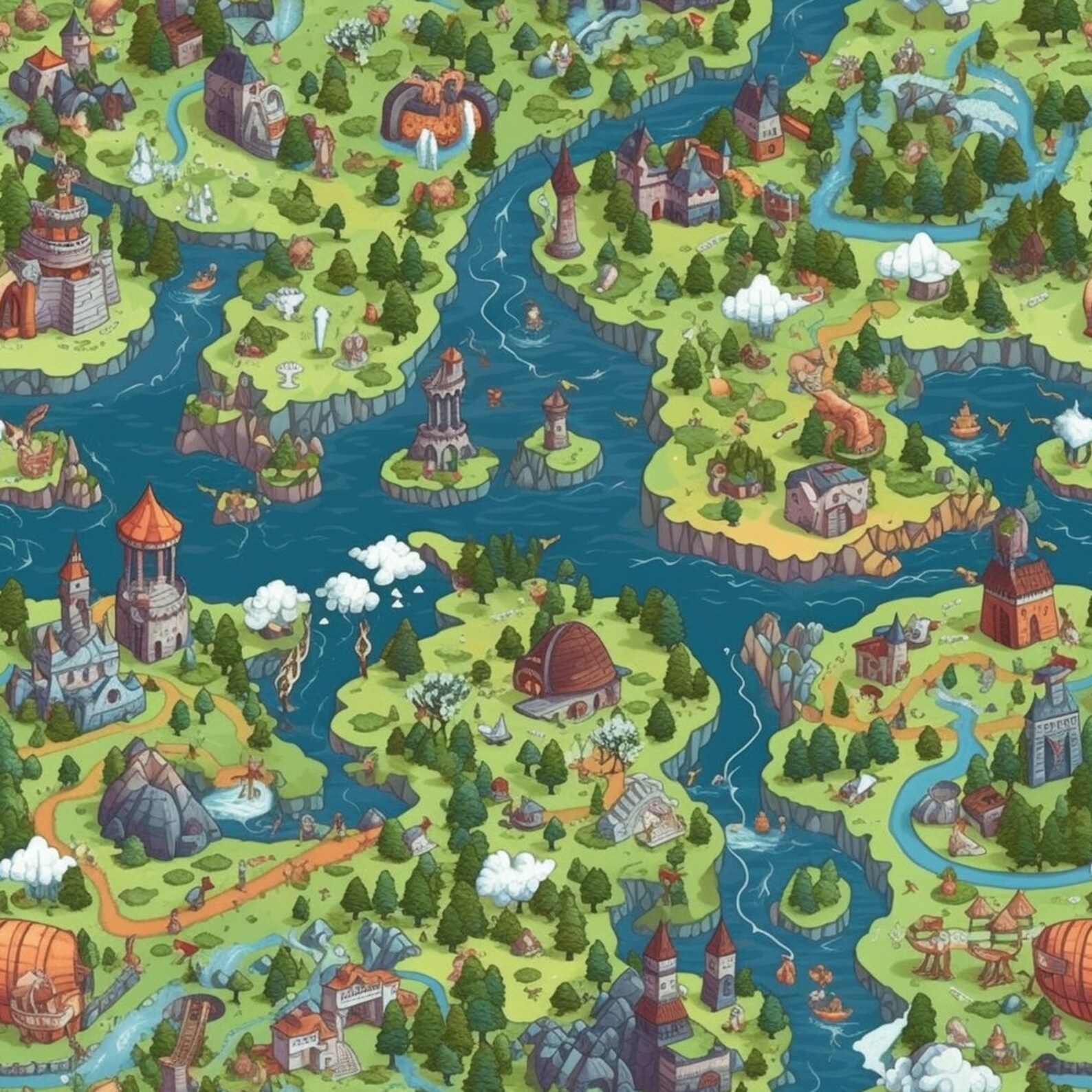 Fantasy Map Tile Pack 2 - Etsy