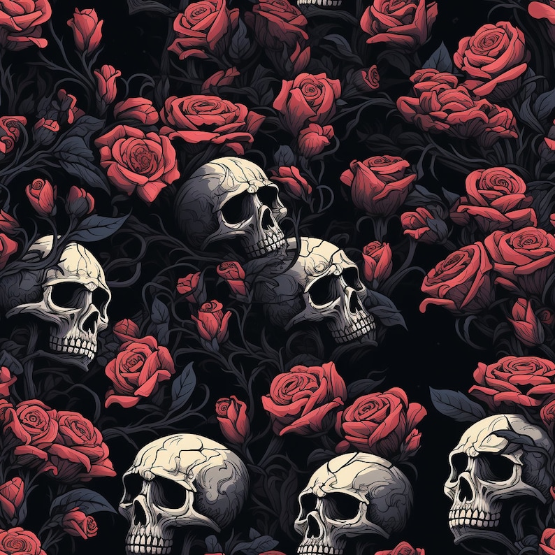 Skull Digital Tile Pack 3 - Etsy