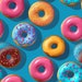 Digital Donut Pattern Pack – Seamless Donut Designs for Crafts ...