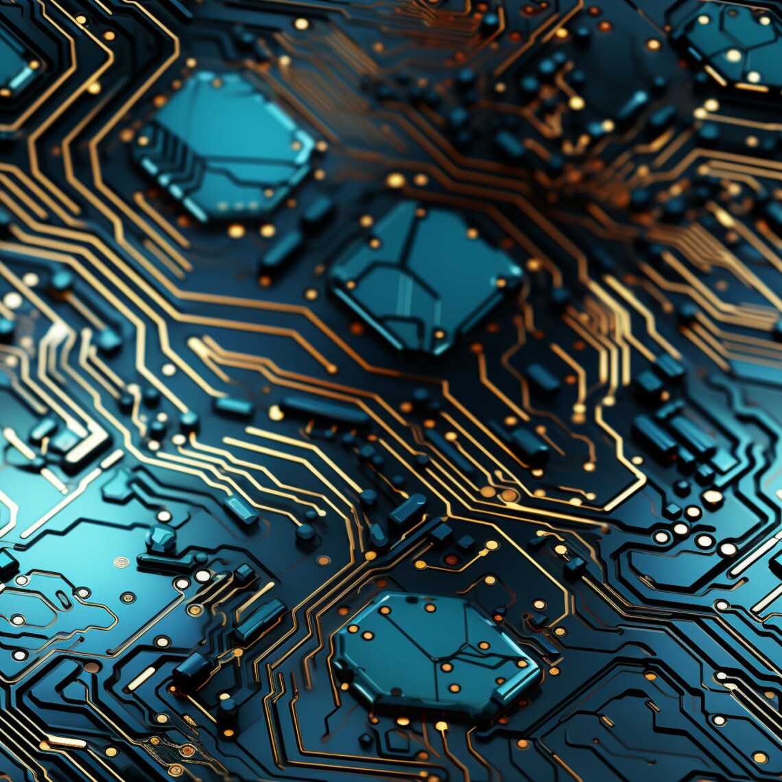 Circuit Board Pattern Digital Tile Pack – Tech-inspired Seamless ...