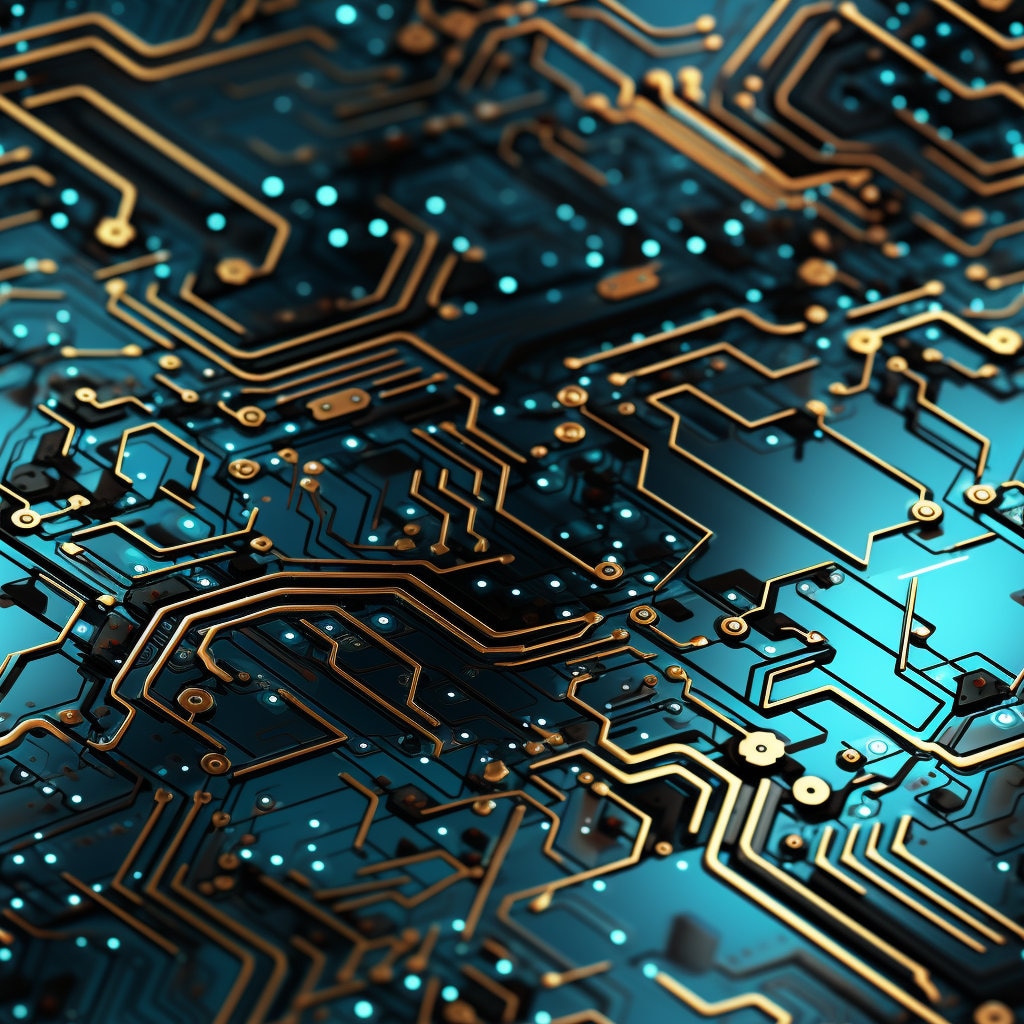 Circuit Board Pattern Digital Tile Pack – Tech-inspired Seamless ...