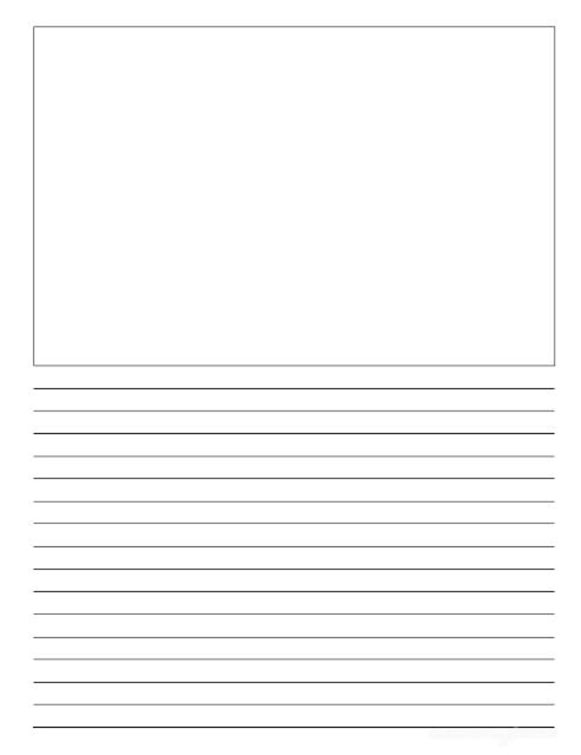 Printable Lined Paper Bundle | 8mm & 10mm | Writing and Drawing ...