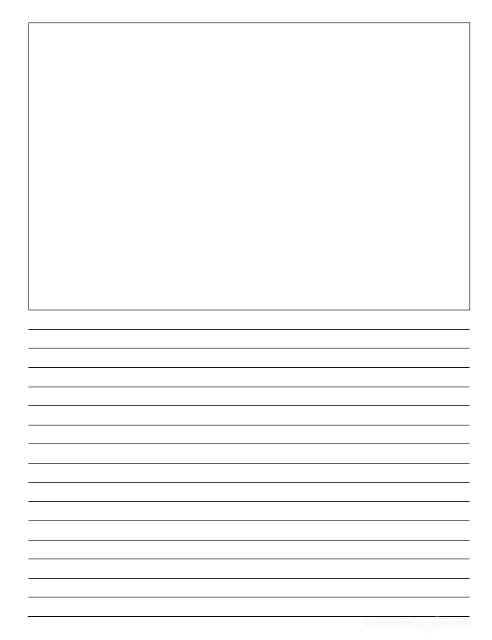 Printable Lined Paper Bundle | 8mm & 10mm | Writing and Drawing ...