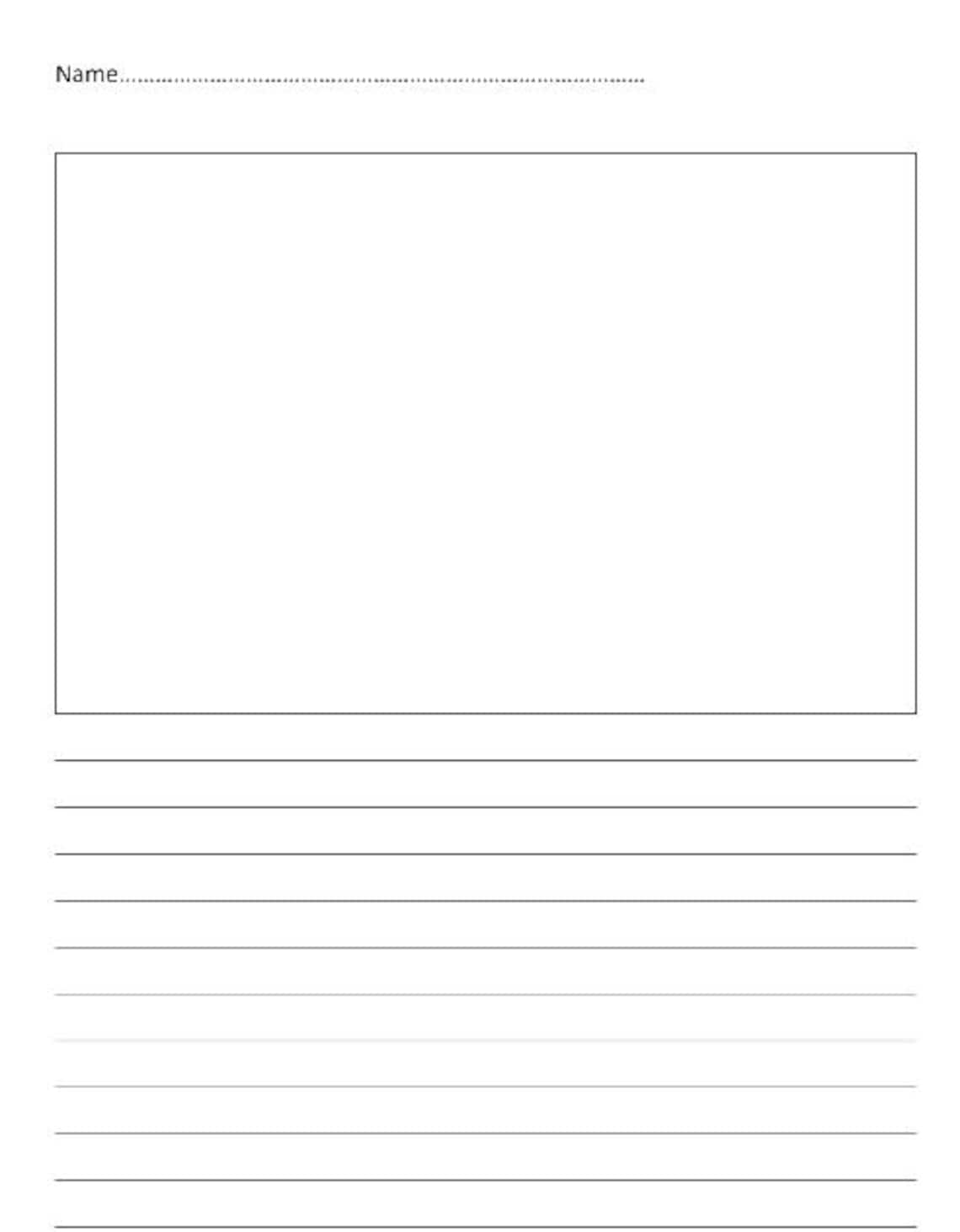 Printable Lined Paper Bundle | 8mm & 10mm | Writing and Drawing ...