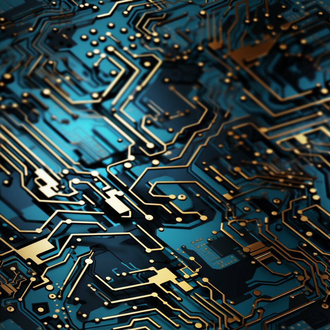 Circuit Board Pattern Digital Tile Pack – Tech-inspired Seamless ...