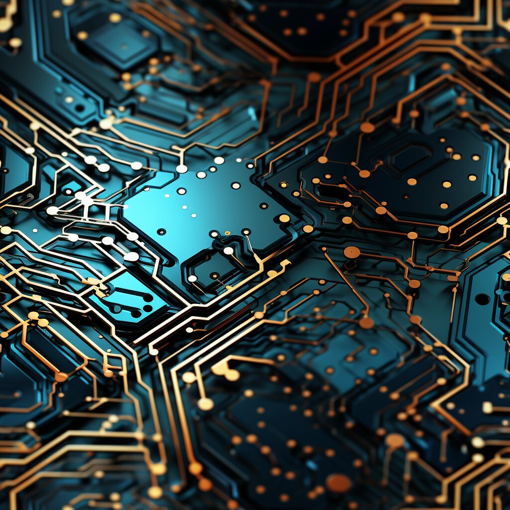 Circuit Board Pattern Digital Tile Pack – Tech-inspired Seamless ...