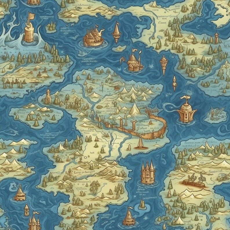 Fantasy Map Tile Pack 2 - Etsy