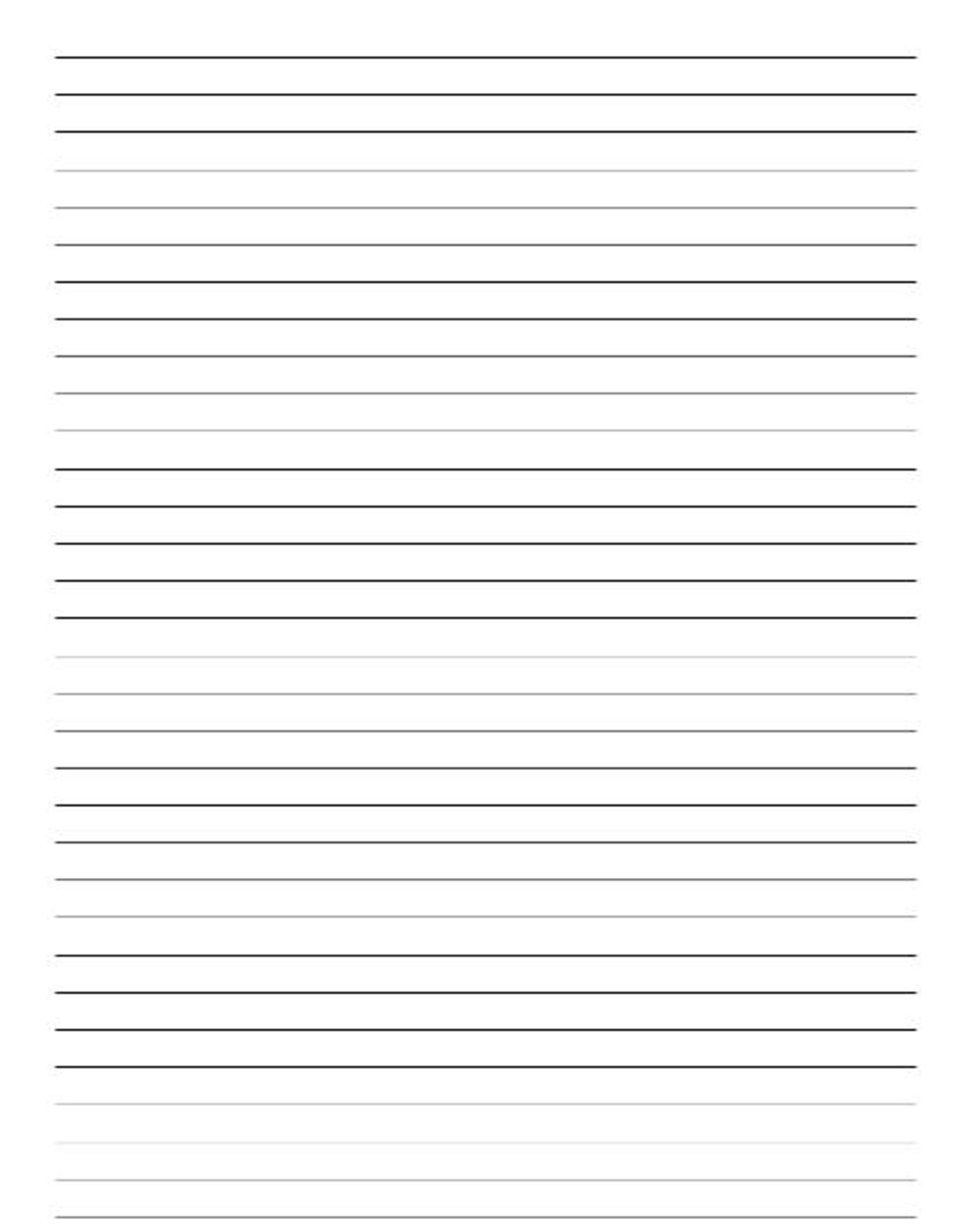 Printable Lined Paper Bundle | 8mm & 10mm | Writing and Drawing ...