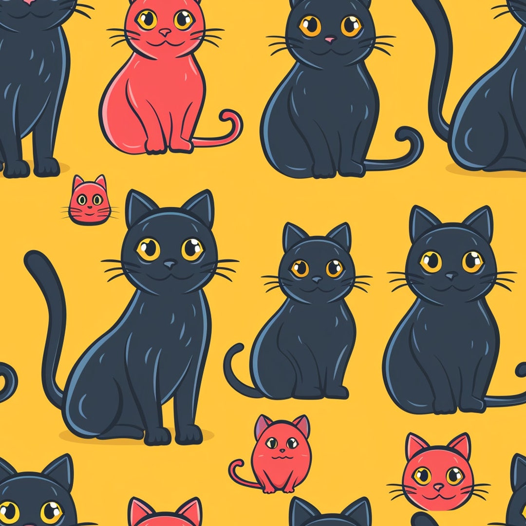 Mystical Cat Pattern 4 - Etsy