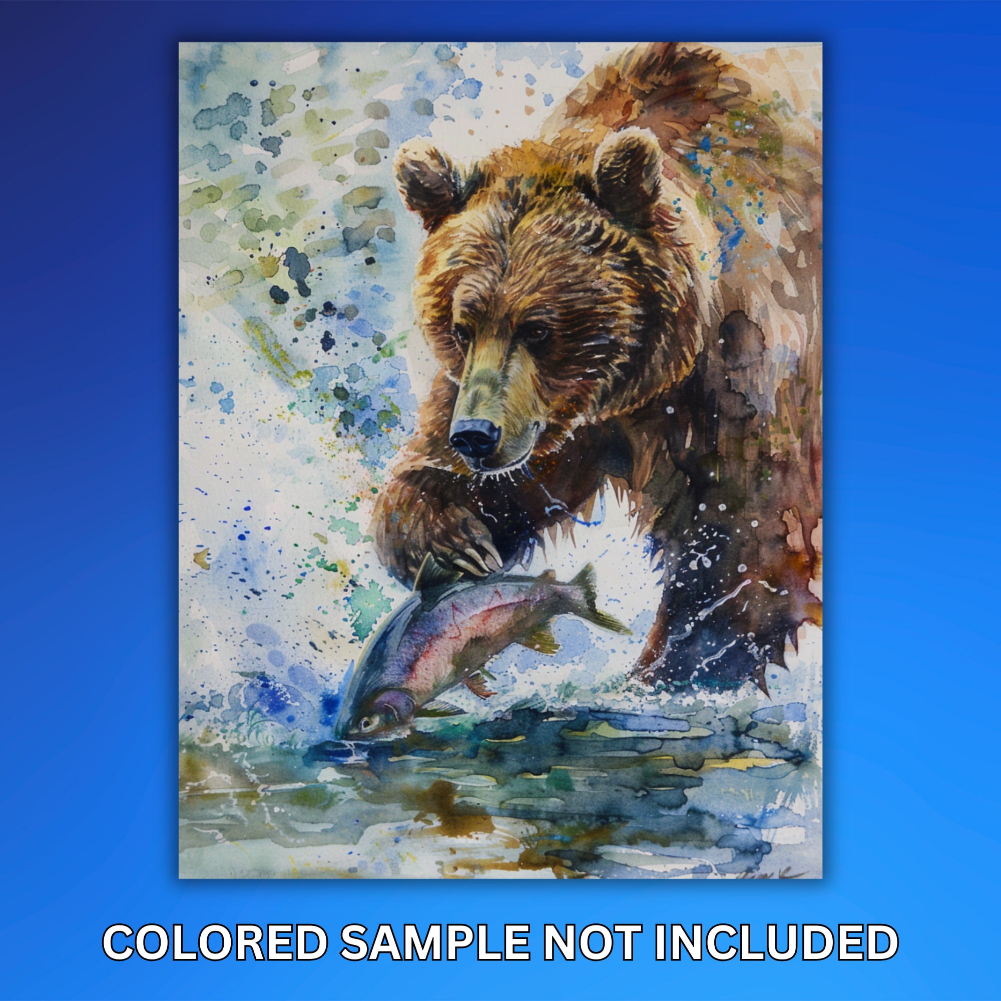 Alaska Wildlife Coloring Adventure, 30 Stunning Grayscale Coloring ...