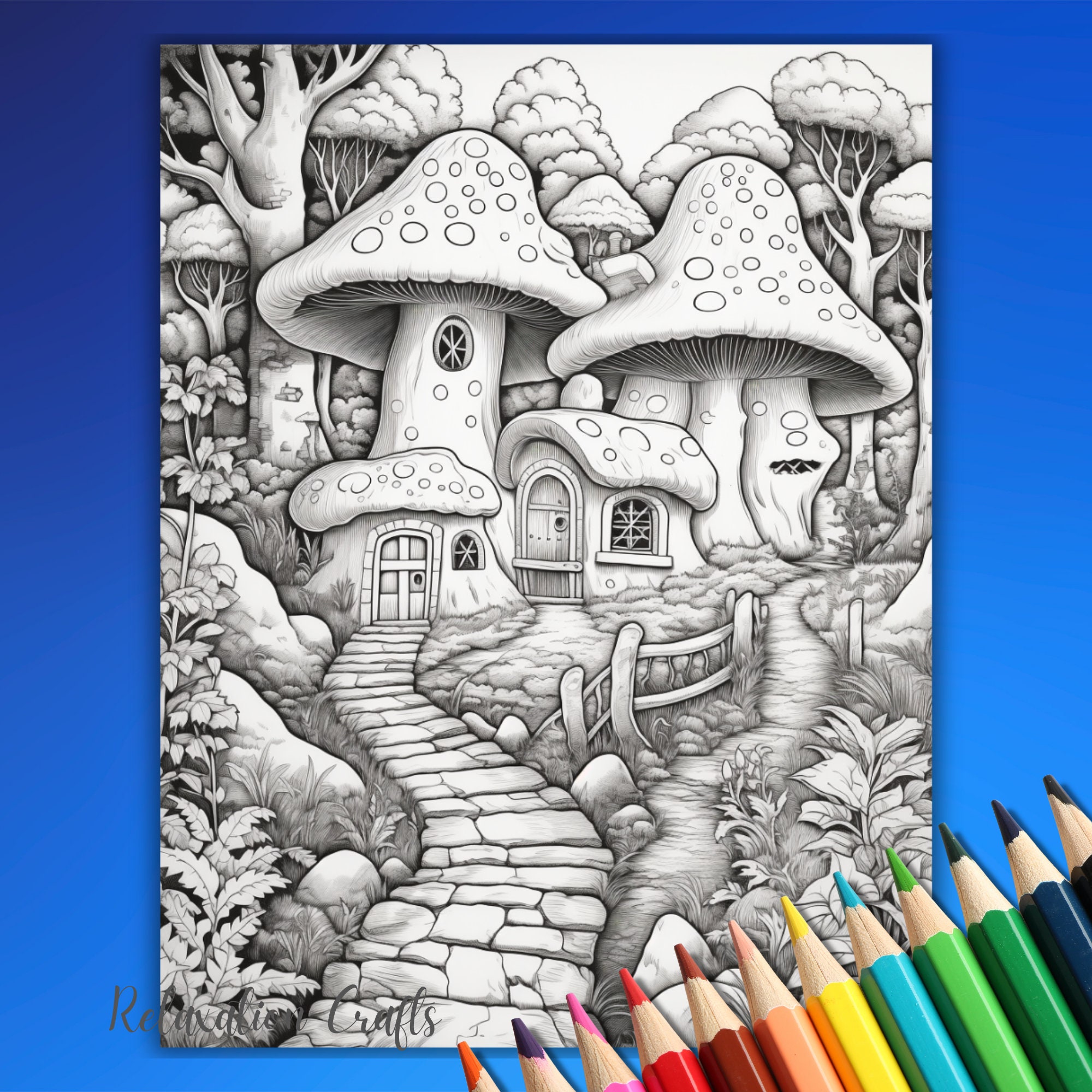 Magic Forest Coloring Pages for Adults – 50 Enchanted Forest Designs ...