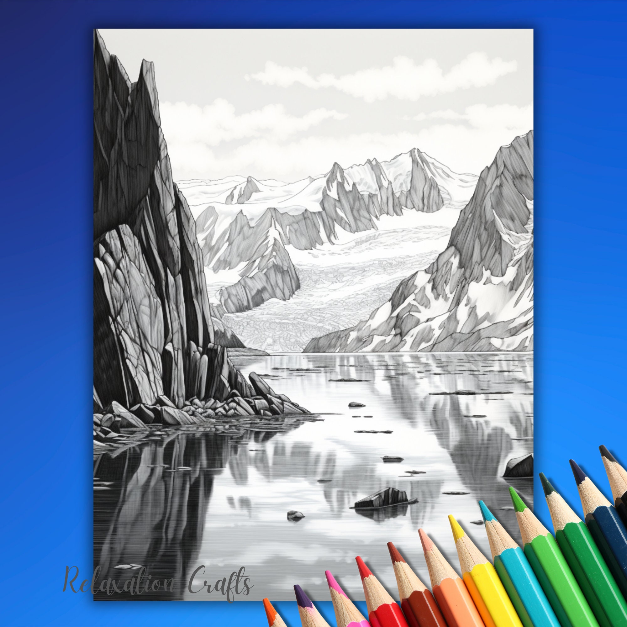 30 Pages Alaska Coloring Pages for Adults, Intricate Alaska-themed ...