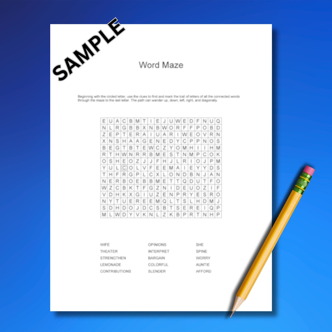 Set of 10 Varied Word Games for Adults, Brain Teasers, Word Mazes ...