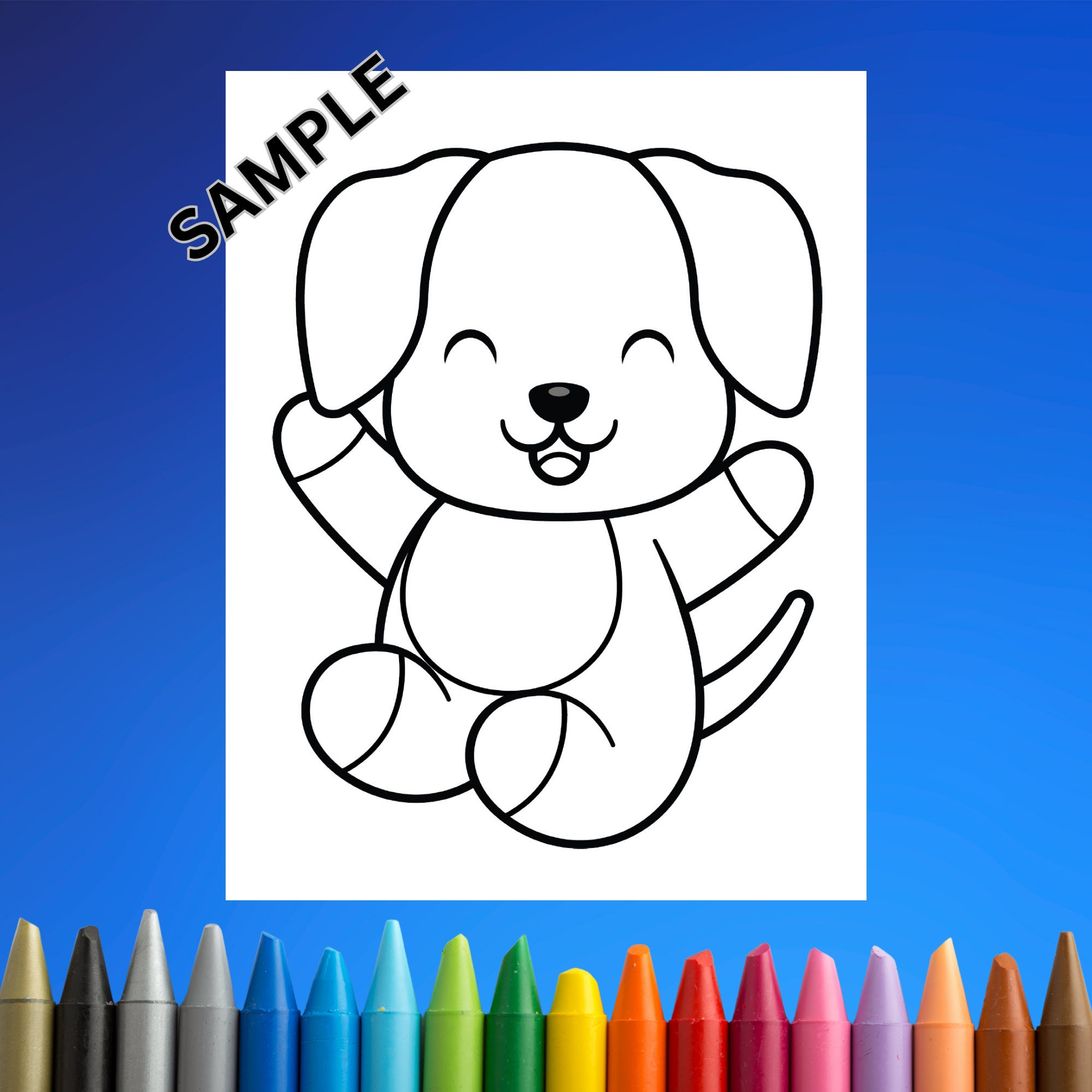 Digital 10-page Cute Animal Coloring Book for Kids, Fun and Educational ...