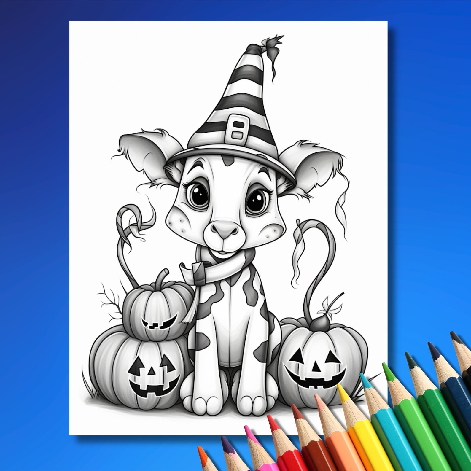 Halloween Animals Coloring Pages | 50 High-quality Digital Pages | PDF ...