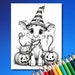 Halloween Animals Coloring Pages | 50 High-quality Digital Pages | PDF ...