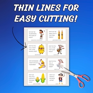 48 Printable Lunchbox Jokes for Kids - Lunch Box Notes, Bonus Blank ...