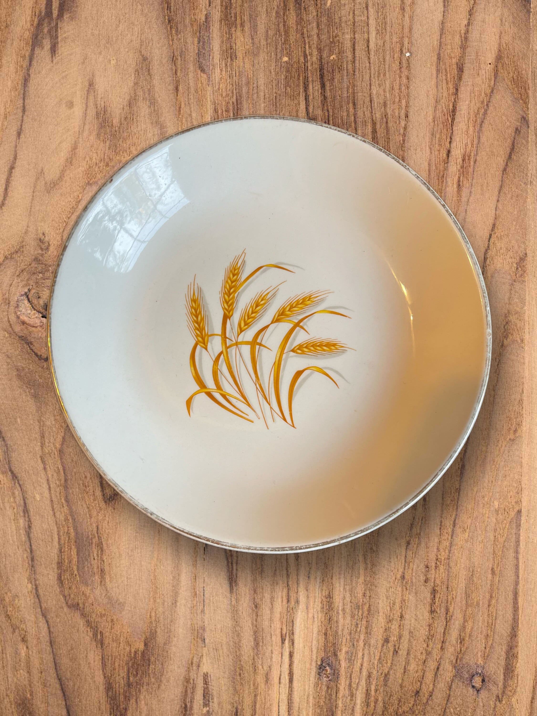 Golden Wheat Dishes 22 Karat Made In Usa