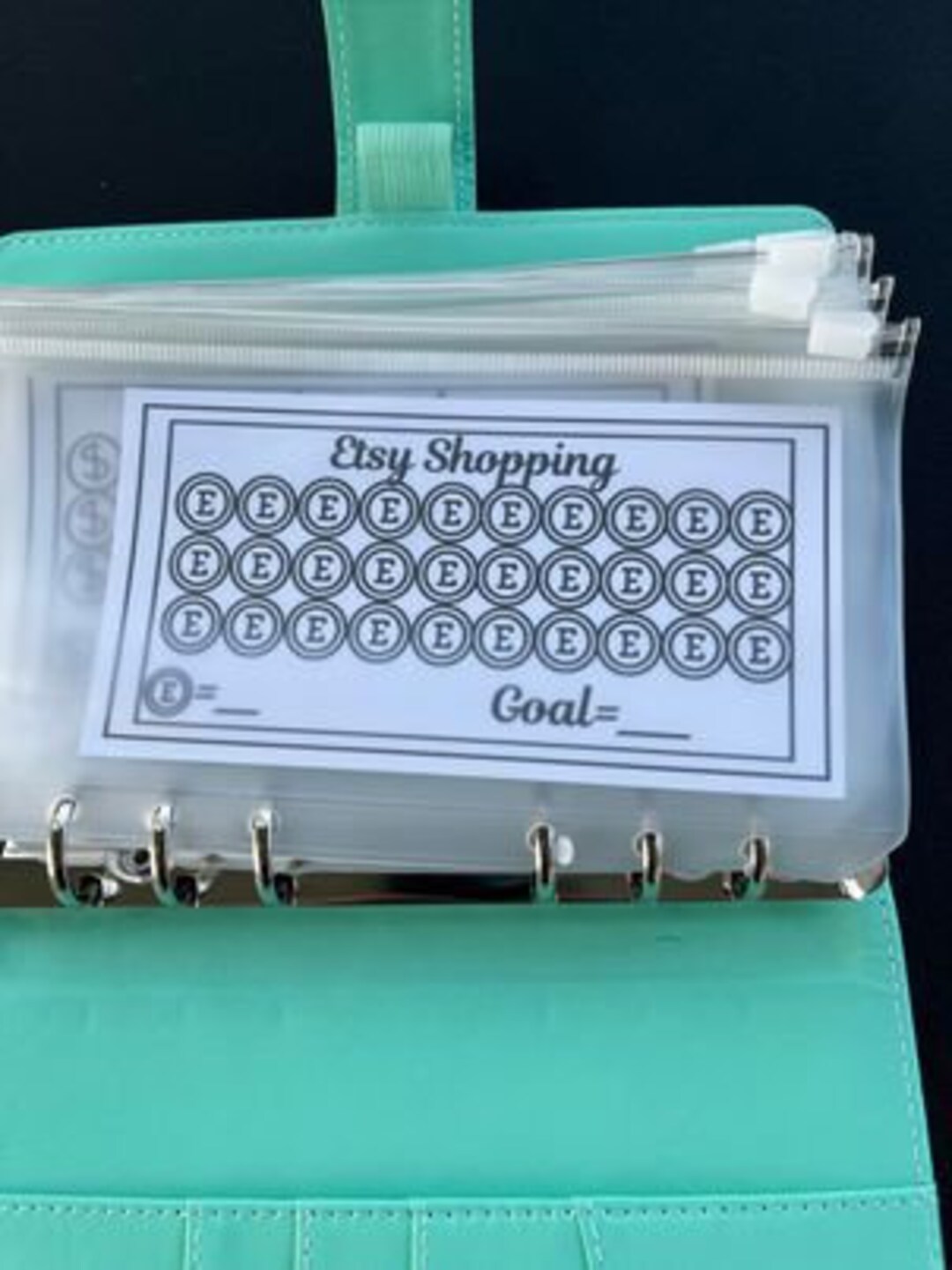 Etsy Shopping Savings Tracker L Printable L Fits A6 Cash Envelopes L ...