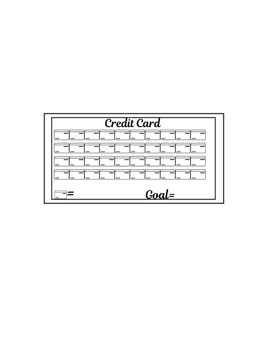 Credit Card Payoff Printable Savings Challenge Tracker Fits A6 Budget ...