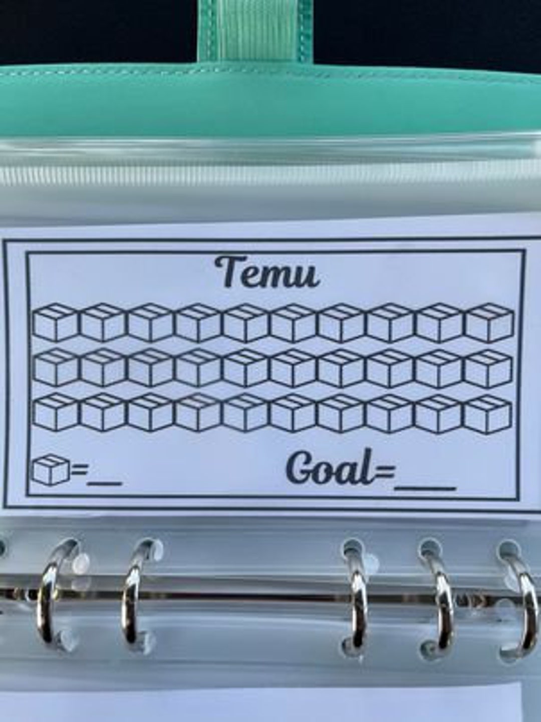 Temu Tracker Savings Challenge A6 Cash Envelopes Printable Budget ...