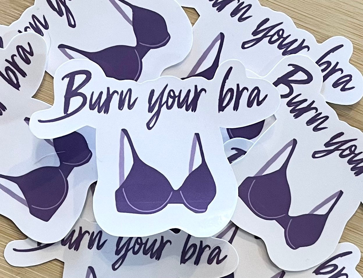 Burn Your Bra Sticker Paper & Party Supplies etna.com.pe